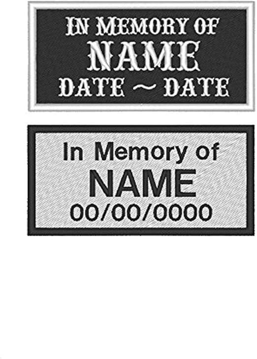 Amazon.com: Custom Embroidered Memorial Patch Biker in Memory of ...