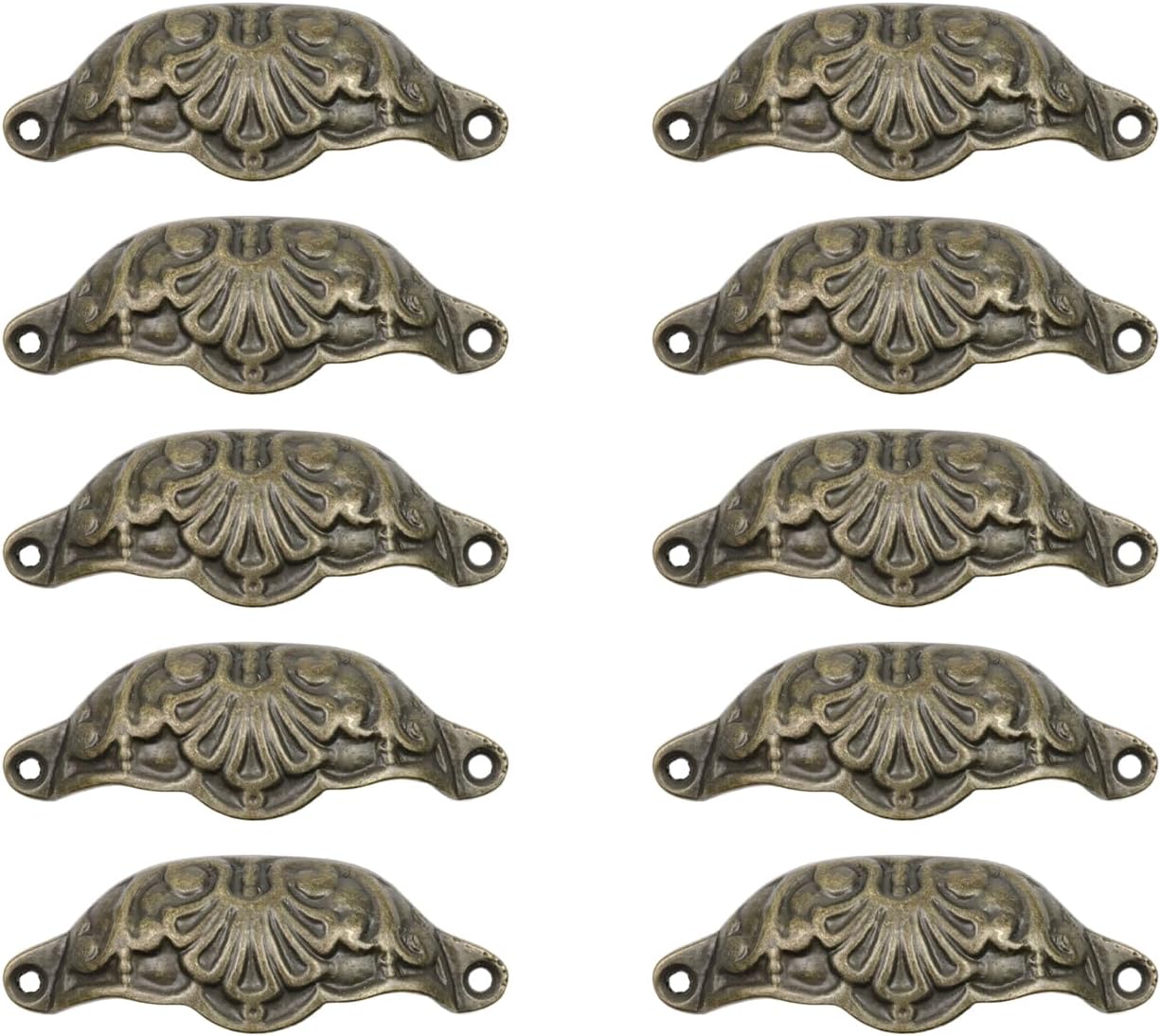 WDONAY 10 PCS Cup Pull Handles Shell Shape Handle Pull Knobs with ...