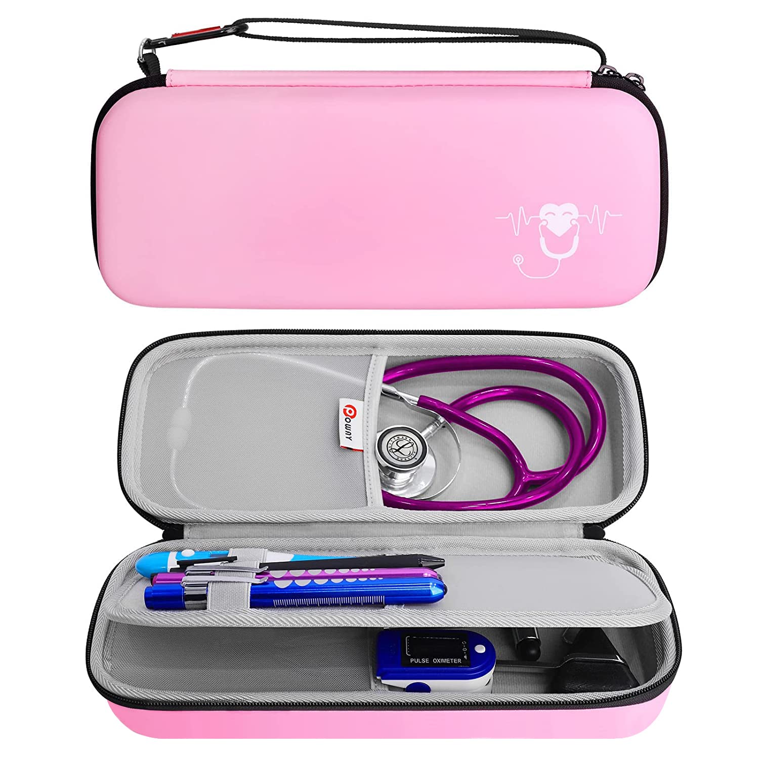 Opoway Stethoscope Carrying Case, Hard Stethoscope Case Compatible for ...