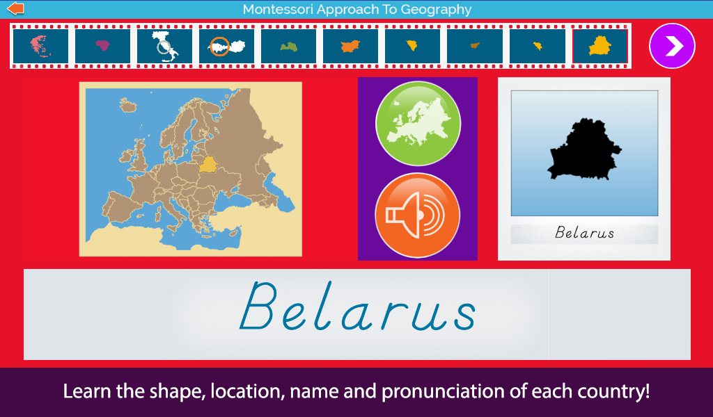 Europe - A Montessori Approach to Geography with Puzzle Maps - App on ...