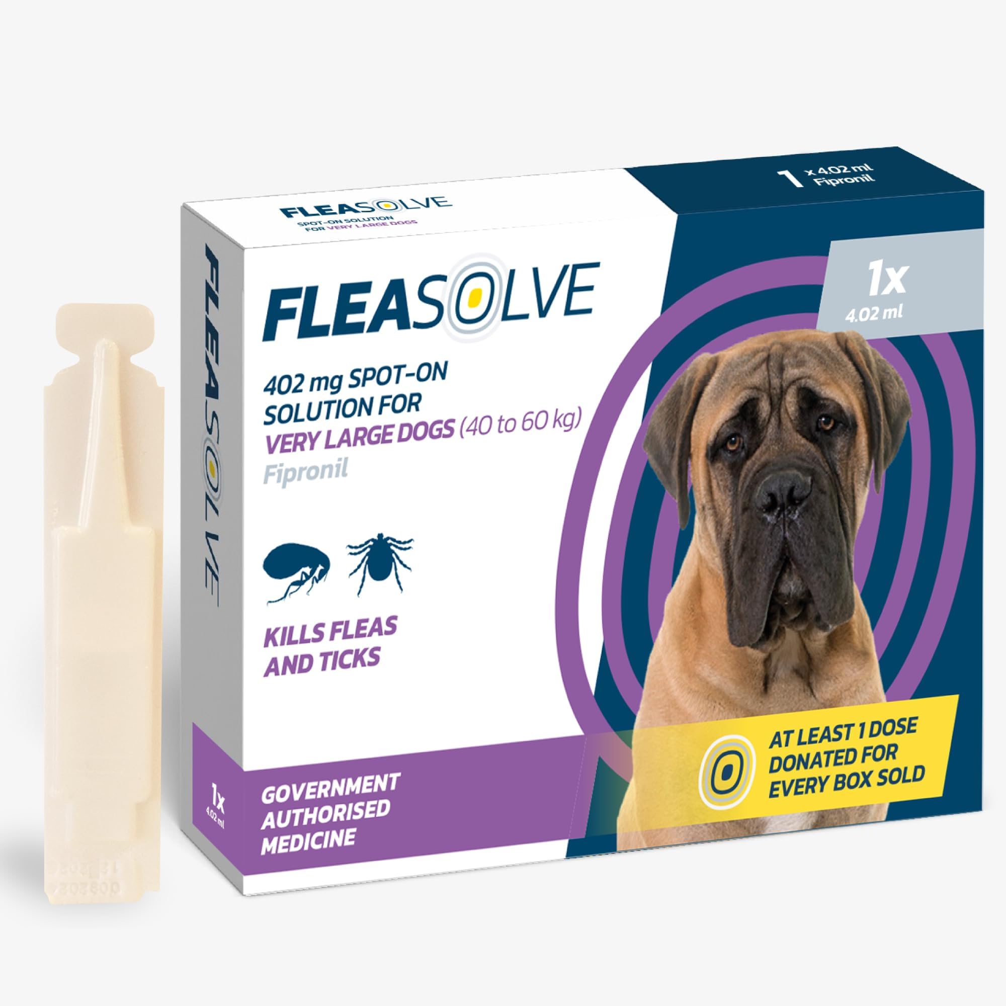Beaphar - FIPROtec® Combo for Large Dogs (20-40kg) - Kills Fleas, Flea ...