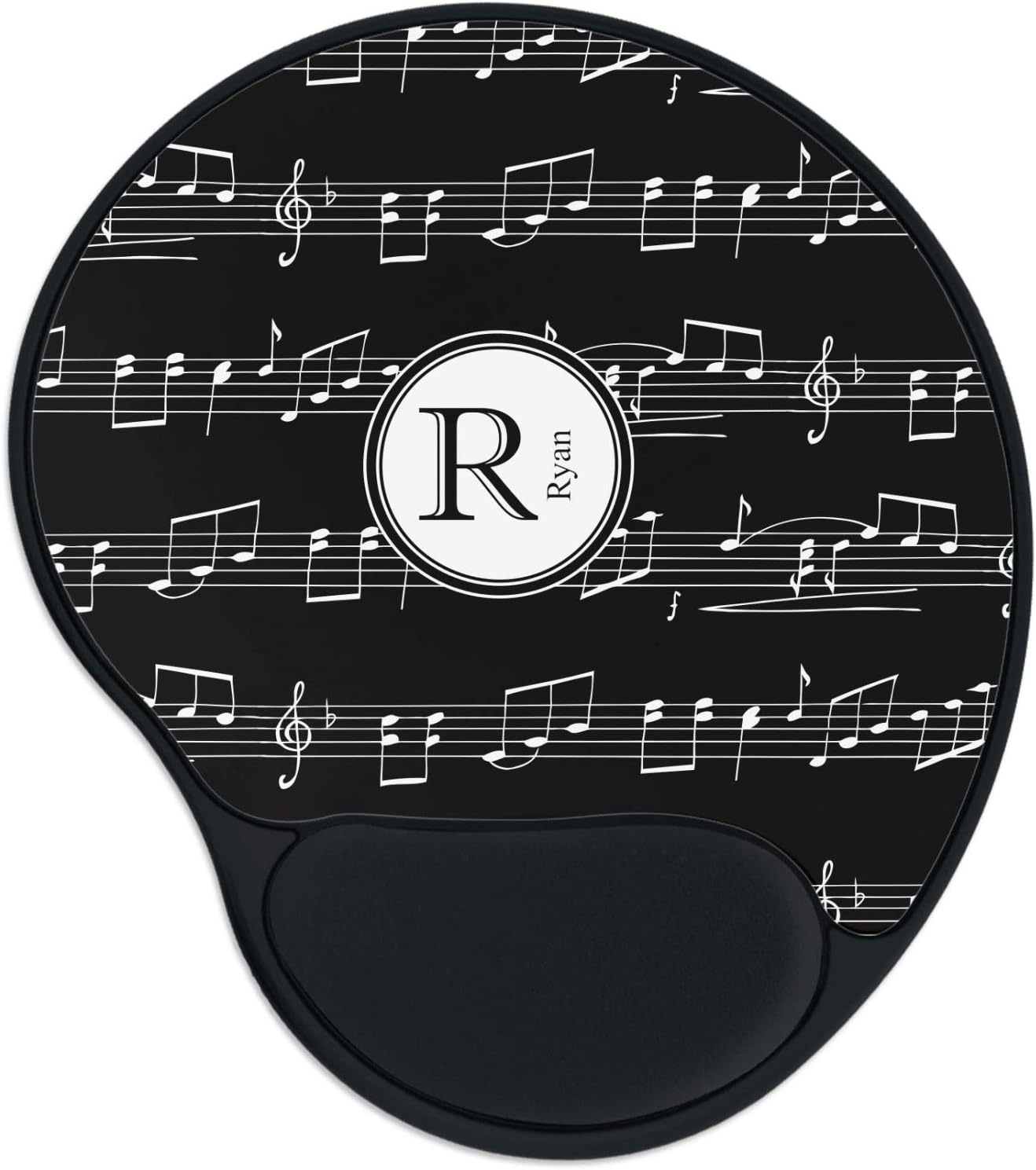 Amazon.com: Personalized Musical Notes Mouse Pad with Wrist Support ...