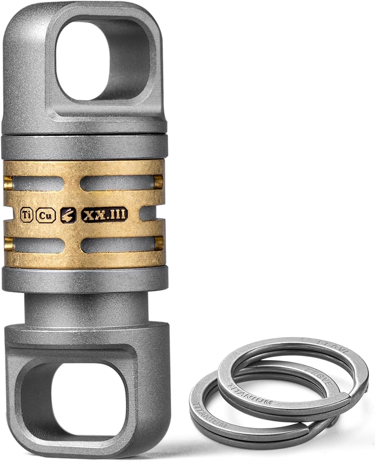 Amazon.com: FEGVE Quick Release Keychain with 2/28mm Titanium Key Rings ...