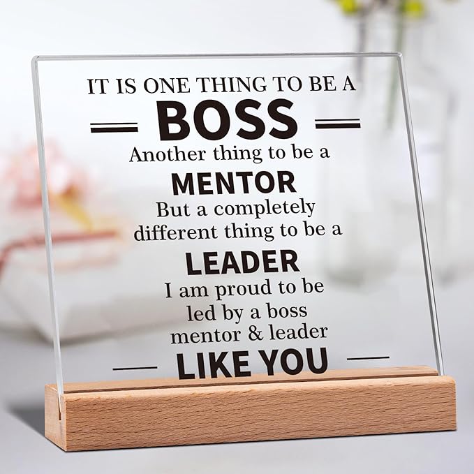 Boss Gifts - Desk Decor Gifts for Boss Mentor Team Leader, Funny Boss ...
