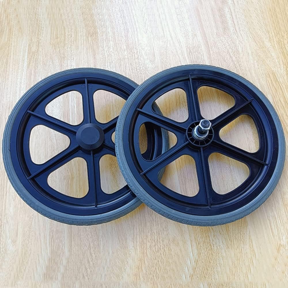 Amazon.com: TOCTUS Solid Tyre 16 Inch Wheelchair Rear Wheel Parts ...