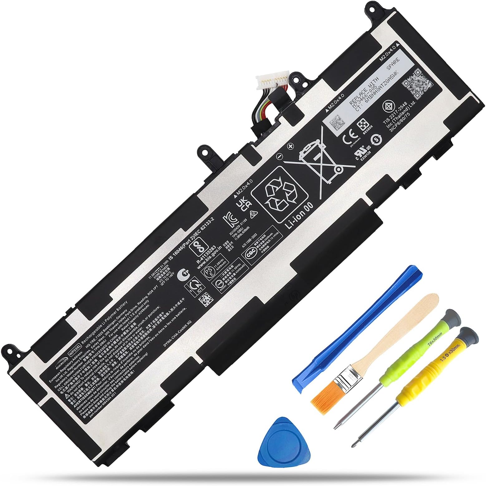 Amazon.com: RHKRKQN WP03XL Laptop Battery Replacement for HP EliteBook ...