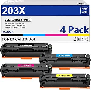 203X Toner Cartridges Replacement for HP 203X 203A CF540X Toner for ...