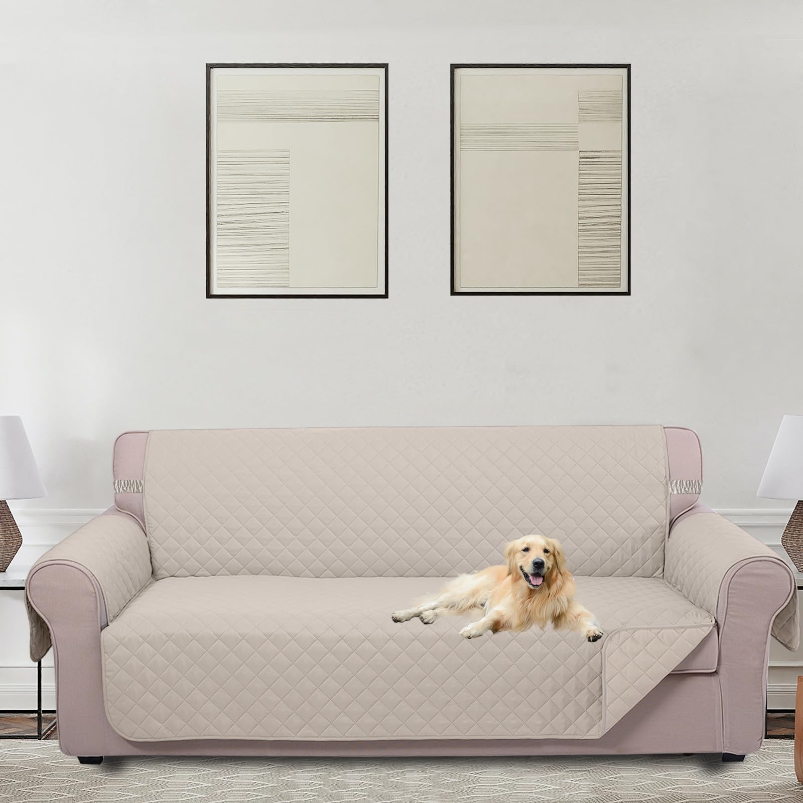 Amazon.com: Easy-Going Reversible Oversized Couch Cover for 3 Cushion ...