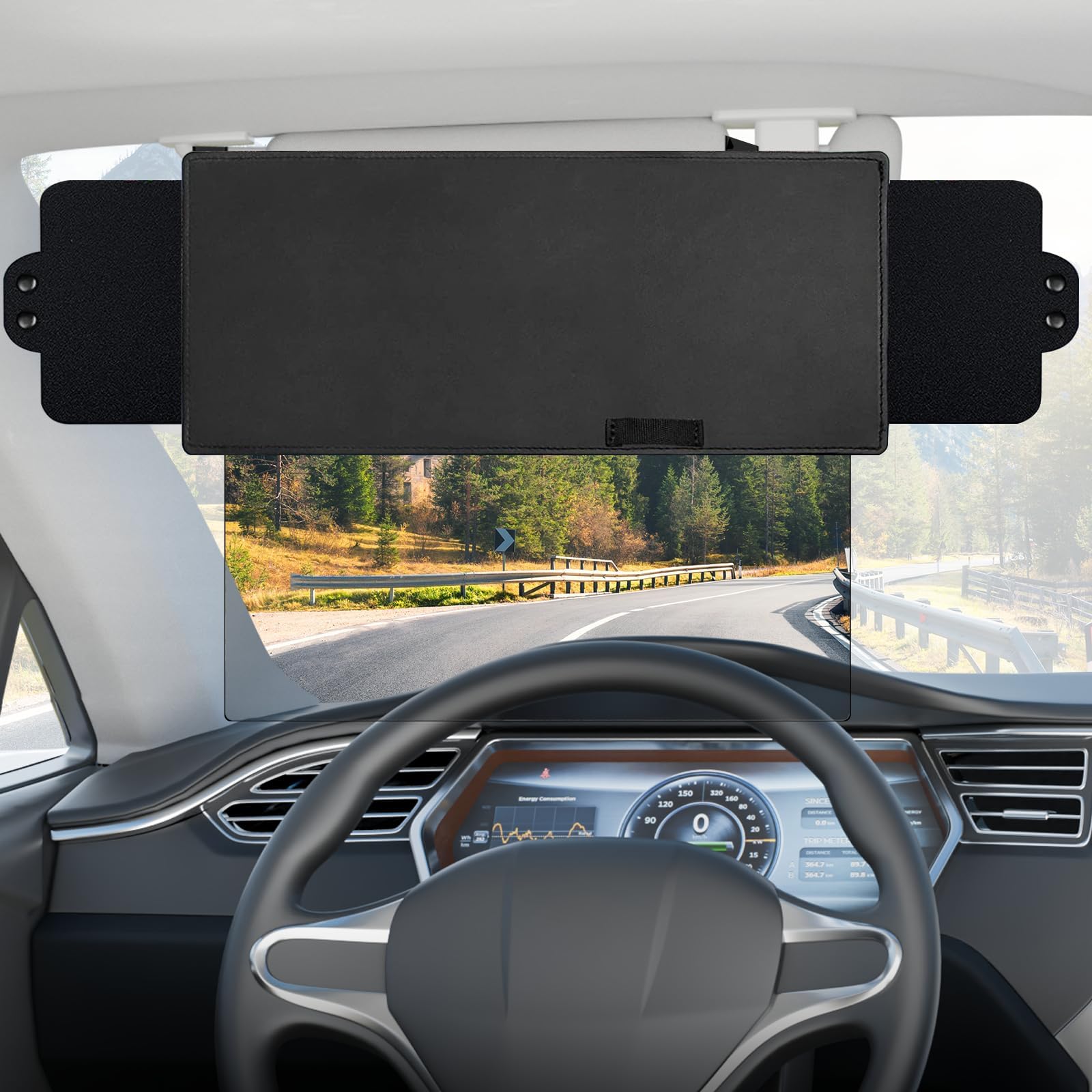 Amazon.com: Polarized Sun Visor for Car, Anti-Glare Sun Visor Extension ...