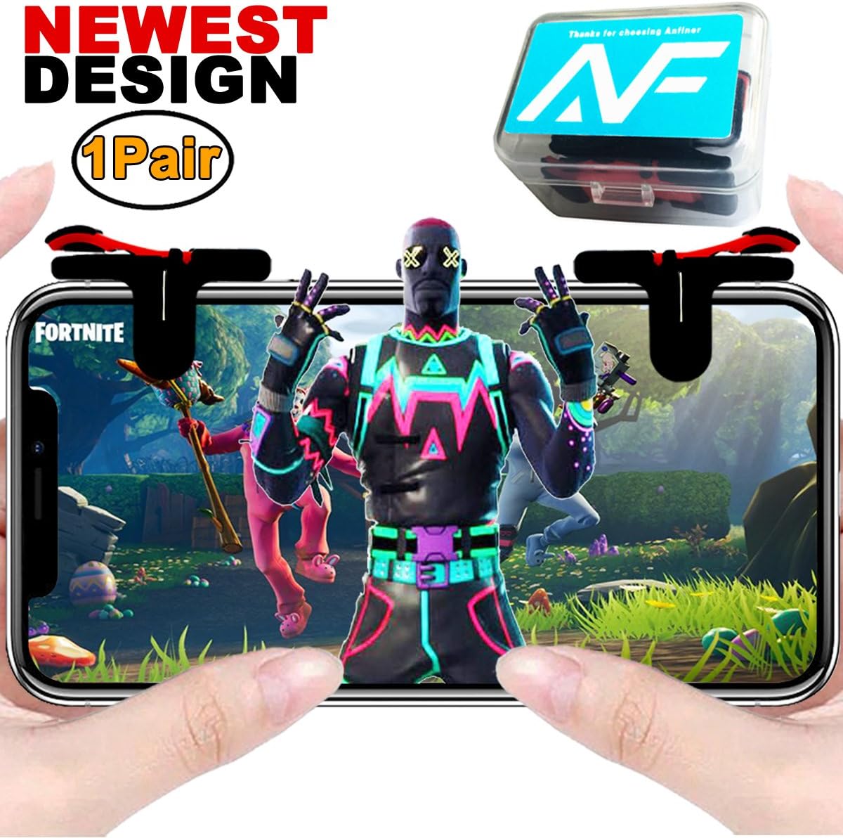 Amazon.com: Anfiner mobile controller/triggers/joystick for Fortnite ...