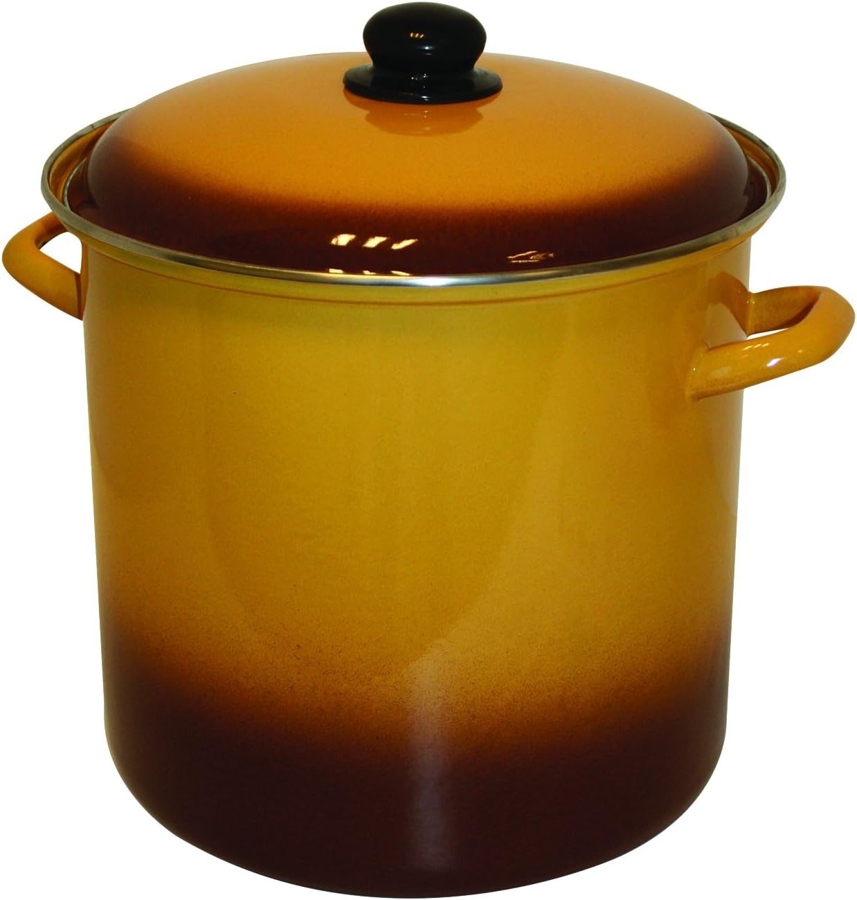 Amazon.com: Beka 14613284 Enamelled Casserole Pot with Lid Honey, 28 cm ...