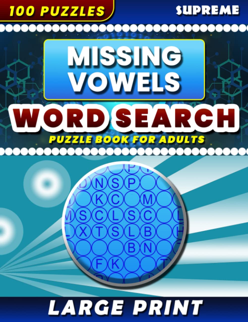 Supreme Missing Vowels Word Search Puzzle Books For Adults Large ...