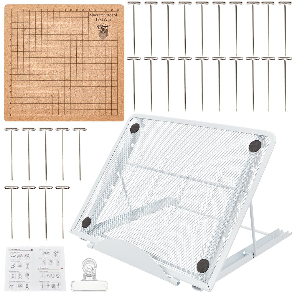Amazon.com: FREEBLOSS 8x8'' Macrame Board Set Macrame Board and Pins ...
