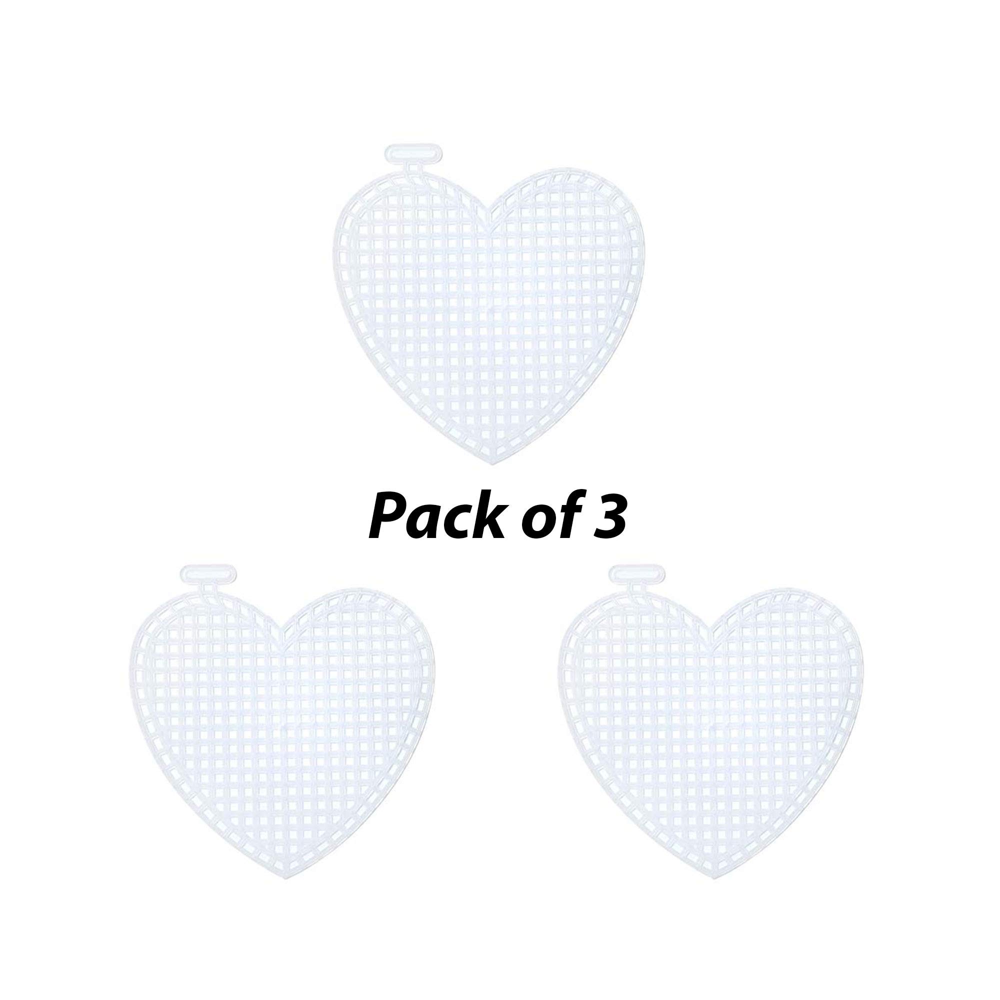 Heart Shapes In Plastic Canvas