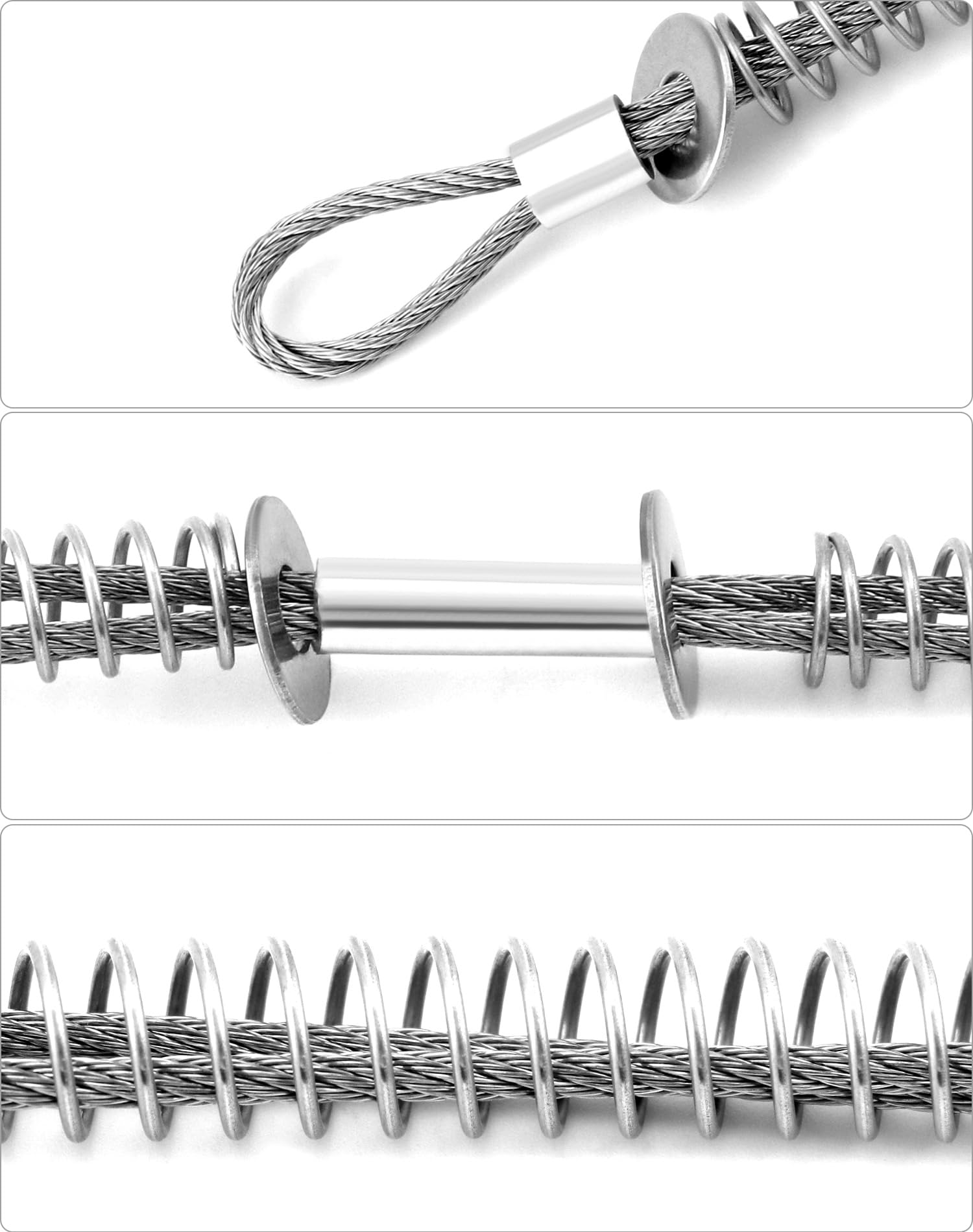 Hydraulic Hose Safety 15PCS Galvanized Steel Whip Stop Hose - 1/8 X 20 ...