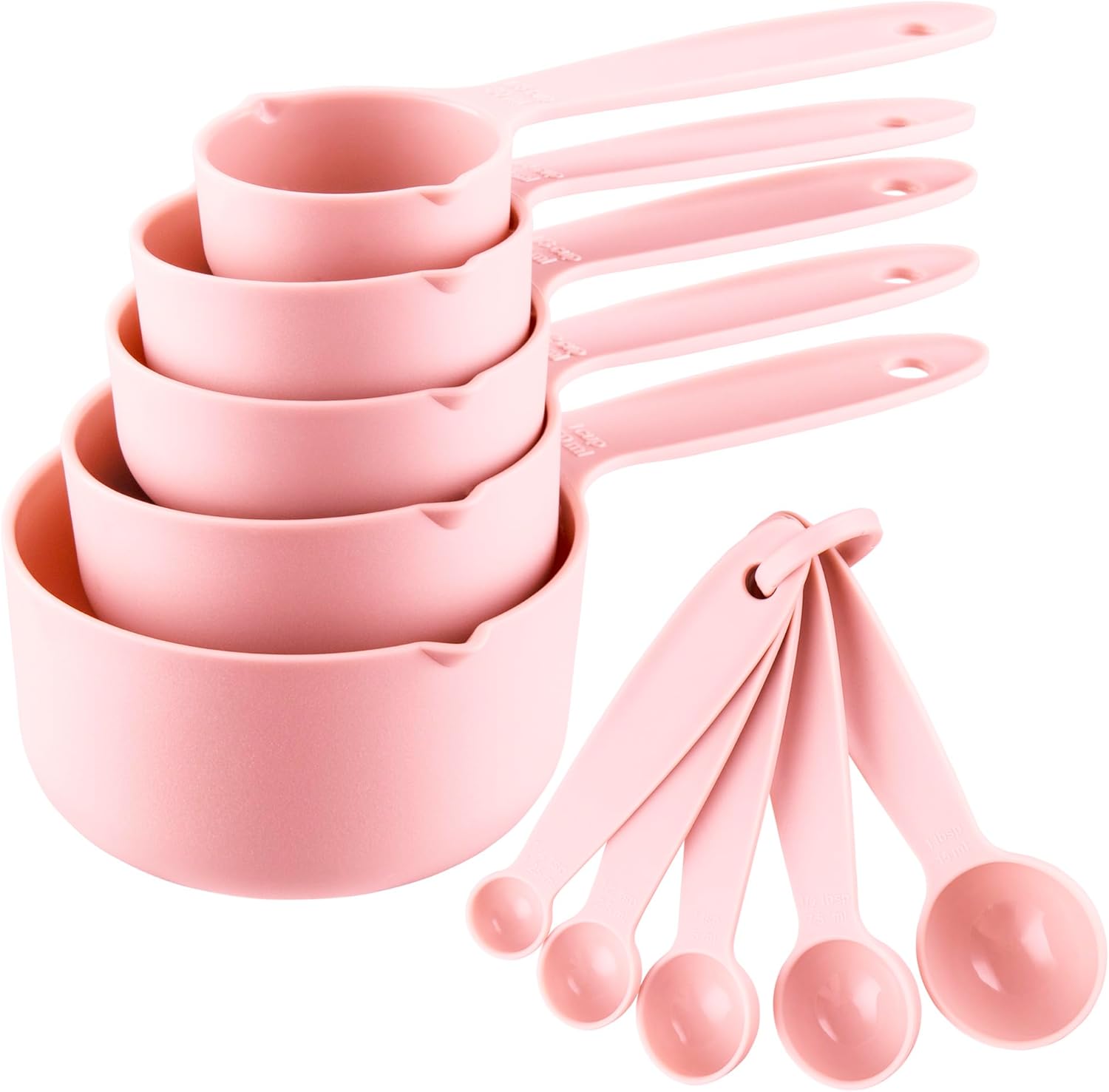 Amazon.com: SUNMVEHOT Plastic Measuring Cups and Spoons Set 10, Kids ...