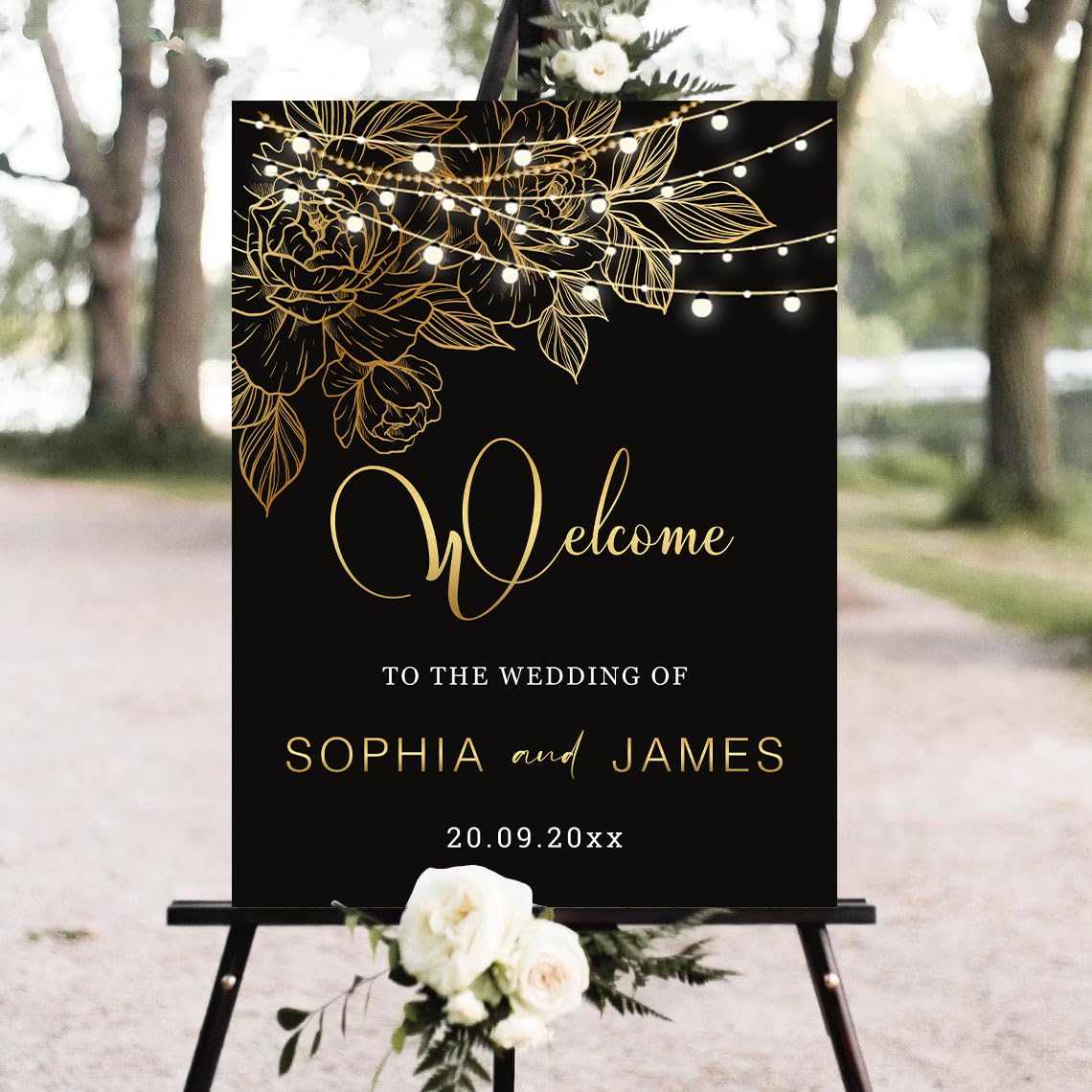 Amazon.com : Personalized Welcome To Our Wedding Sign, Custom Wedding ...