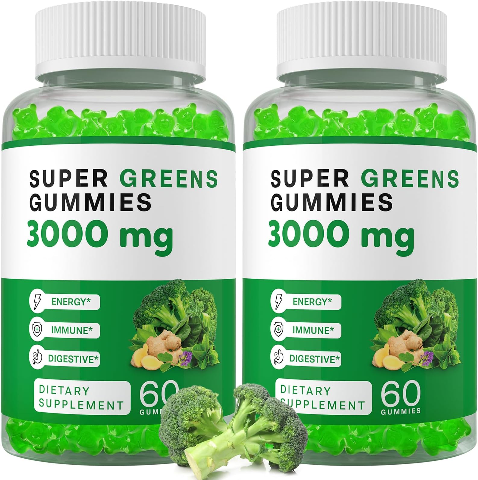Amazon.com: Super Greens Gummies – Daily Supergreens Supplement ...