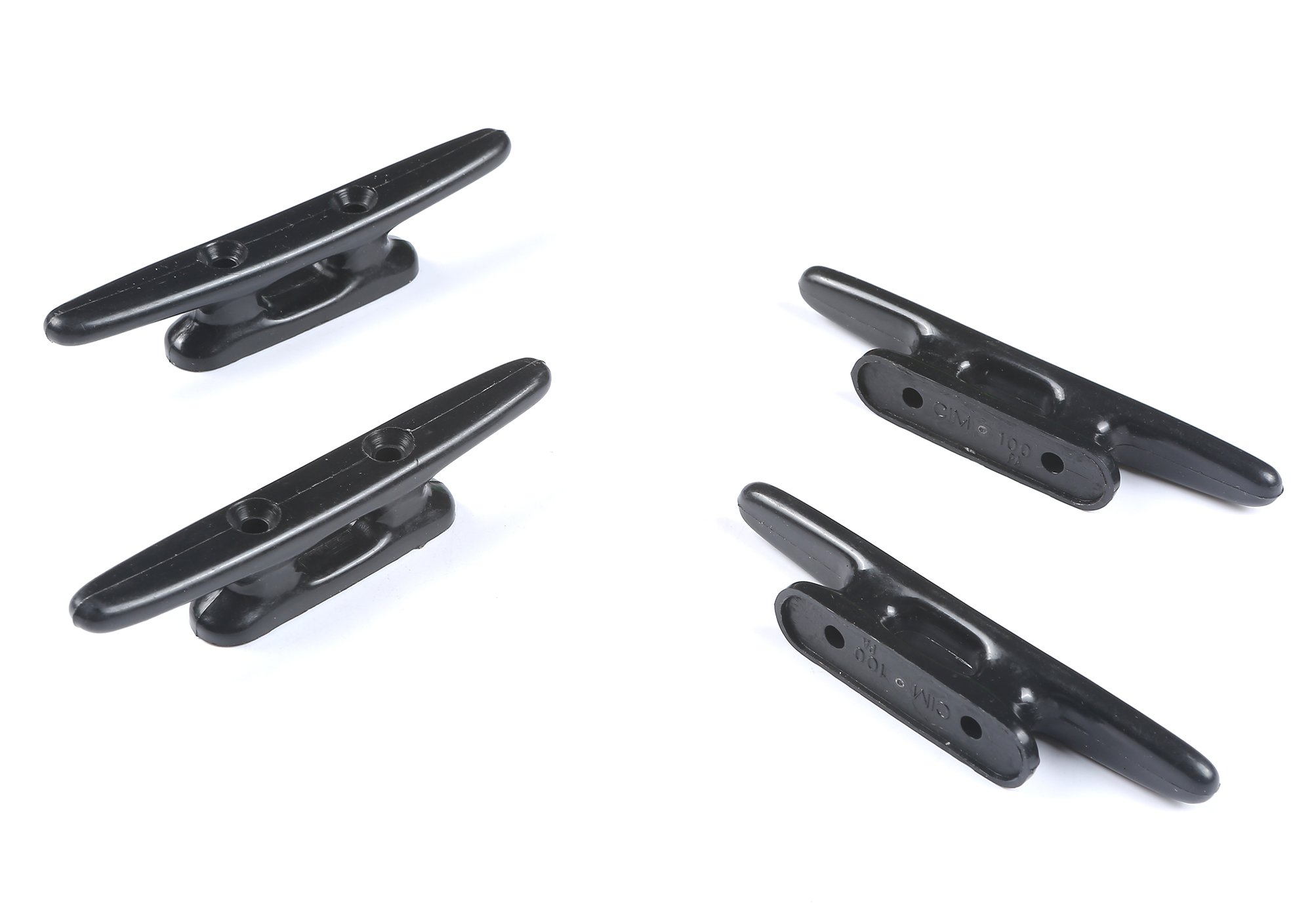 Snapklik.com : Boat Cleat Dock 4 Inch Nylon Cleats Kayak Black 4 Pack