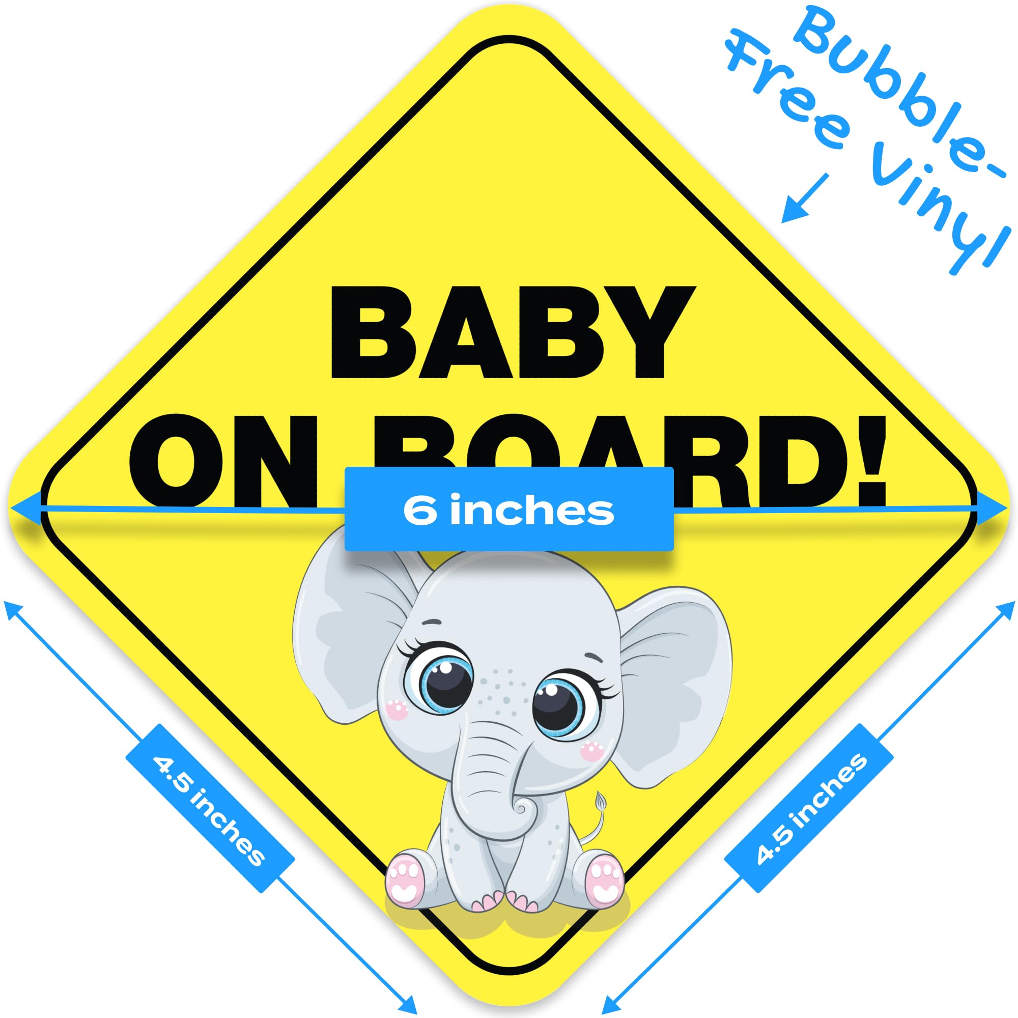 Snapklik.com : Stickios Baby On Board Sticker For Cars - Sticks ...