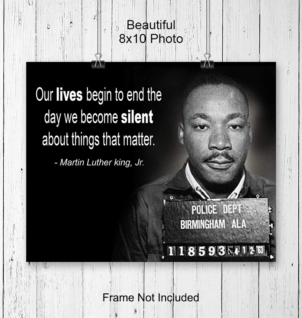 Martin Luther King Jr. Mugshot Wall Art Print – Ready to Frame Photo ...