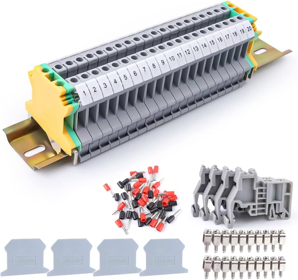 Amazon.co.uk: Terminal Blocks - Terminal Blocks / Surface Wiring: DIY ...