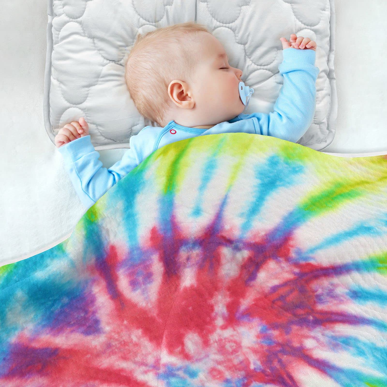 Tye Dye Baby Blanket My Aunt Crocheted (and Tie Dyed) The Little Guy