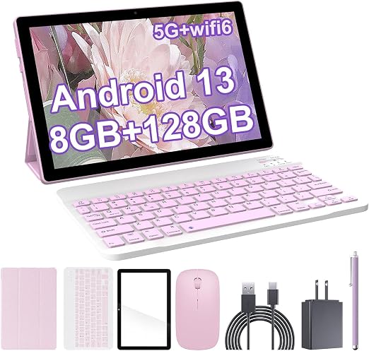 Amazon.com : Android 13 Tablet with Keyboard, 2024 Newest 10 Inch 2 in ...