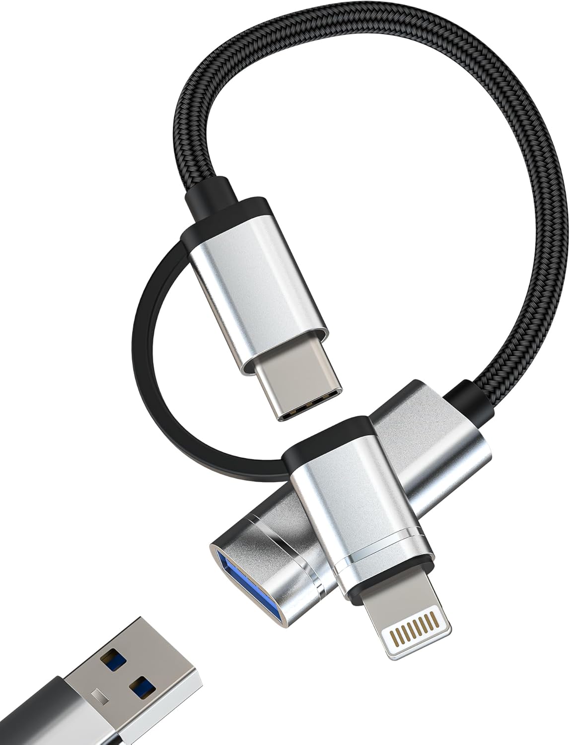 Amazon.co.jp: Type-C Lightning to USB Converter (2 in 1) USB-C iPhone ...