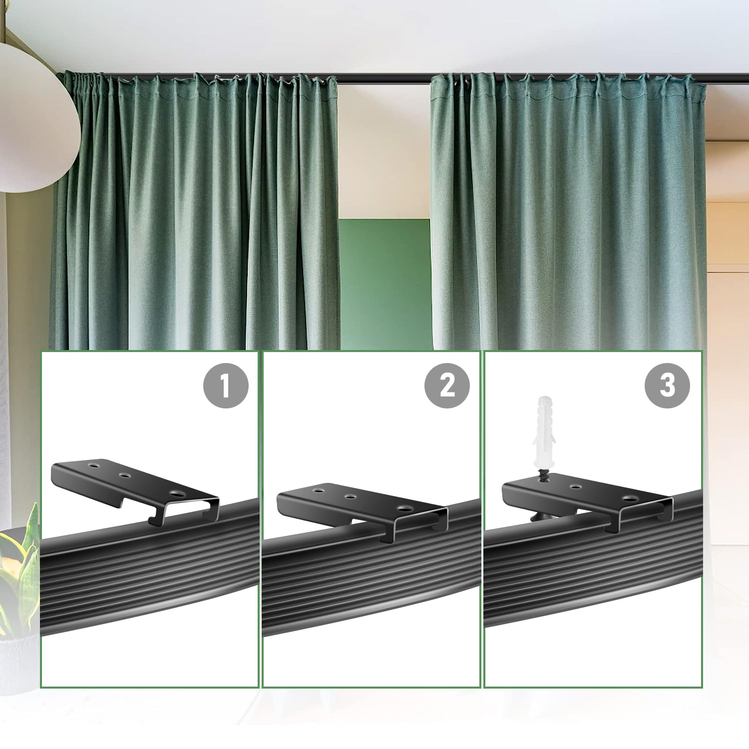 Snapklik.com : TOKPLNU Ceiling Mount Bracket For Flexible Bendable ...