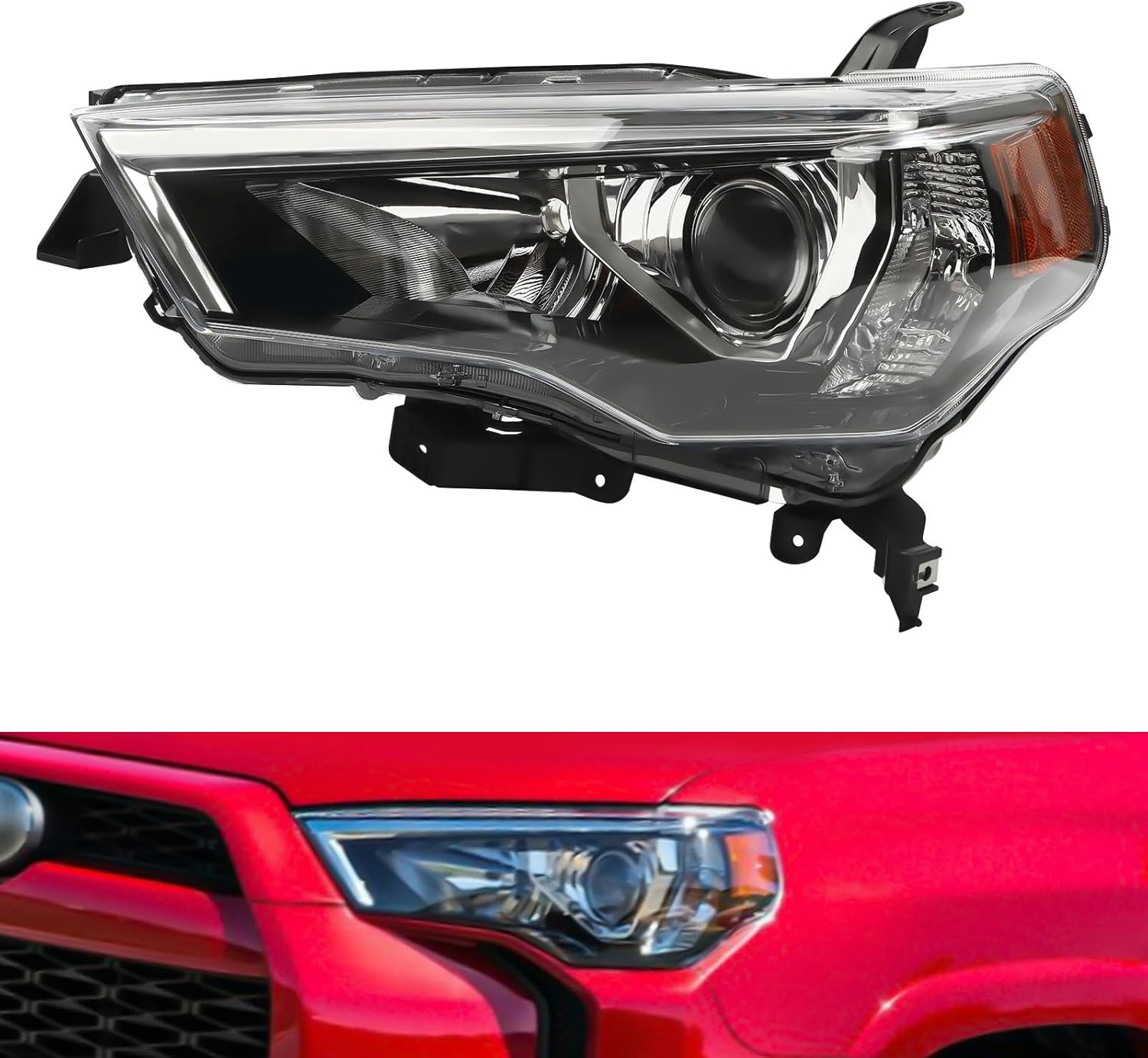 Amazon.com: PIAOYUE- For 2021 2022 Toyota 4Runner Halogen Headlight ...