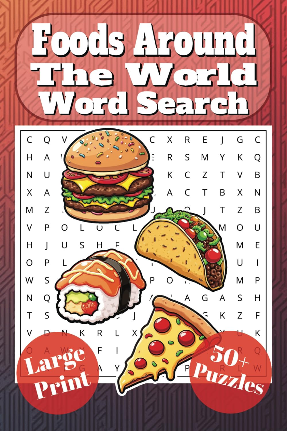 Foods Around The World Word Search: A Foodie Cuisine Theme Word Find ...