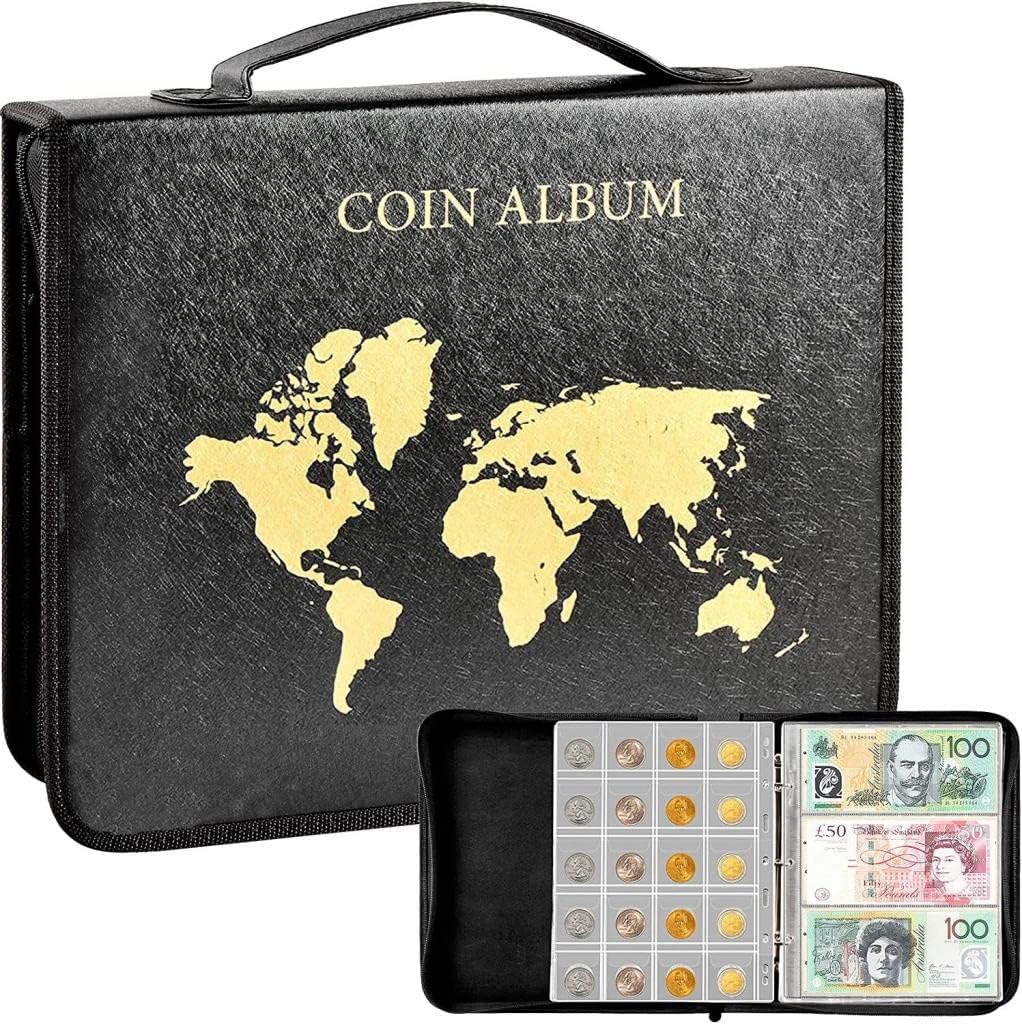 ANKHOH Coin Collection Book Holder Album for Collectors, 300 Pockets ...