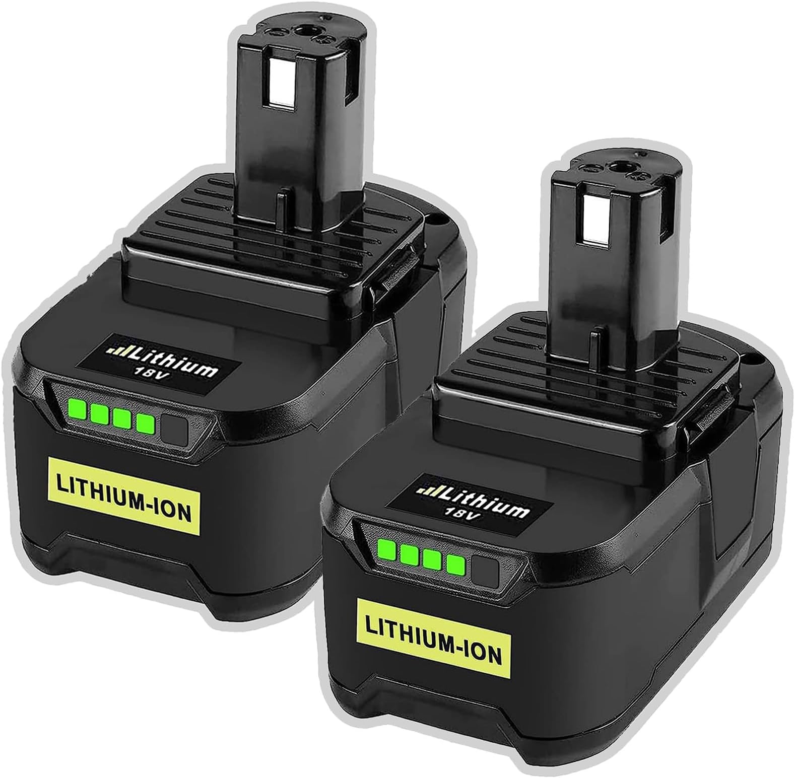 2X 18V 5.5Ah P108 Replacement Battery for Ryobi One+ Battery Compatible ...