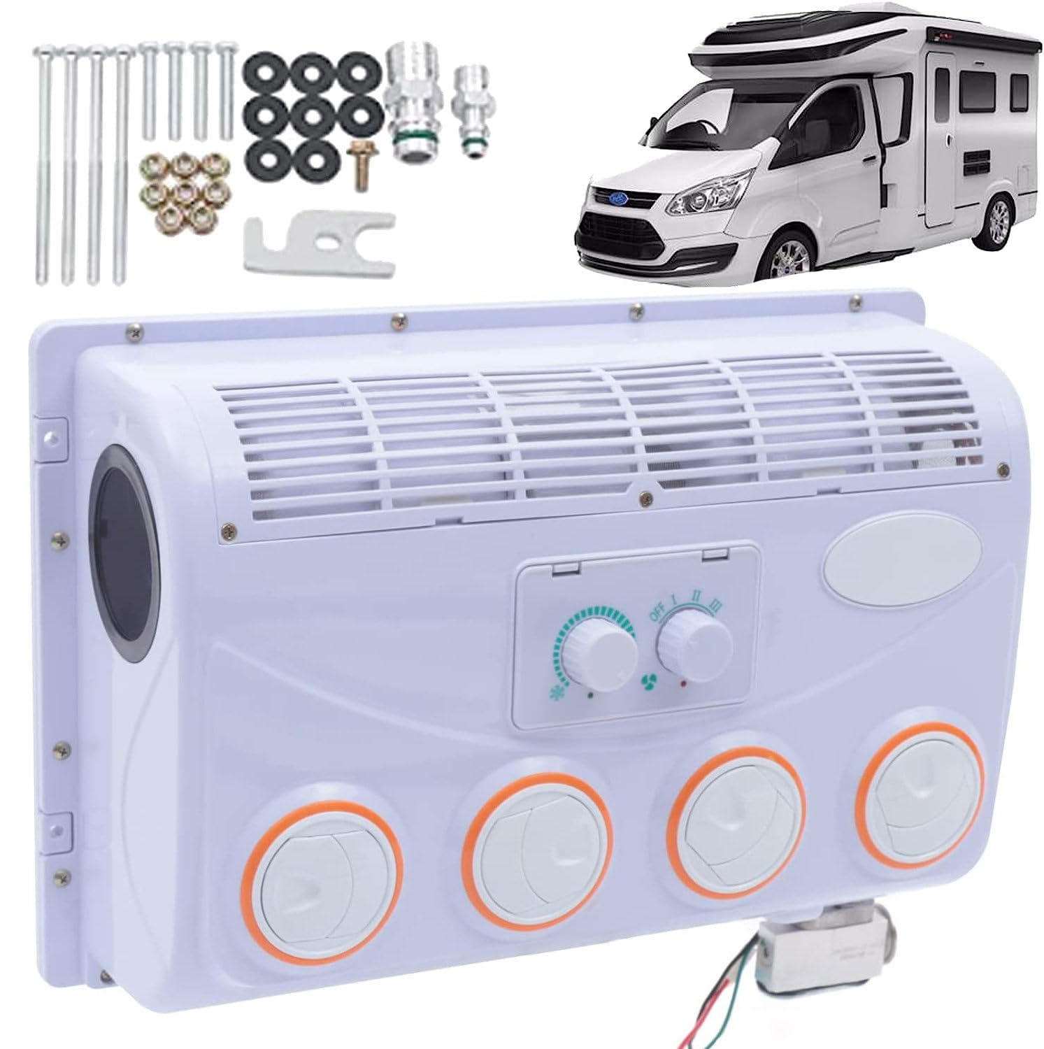 Amazon.com: MOXAC 100W RV Rooftop Air Conditioner, 12V/24V DC, 32 ...