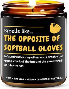 Amazon.com: Funny Softball Candle, Softball Gifts for Girls Teenager ...