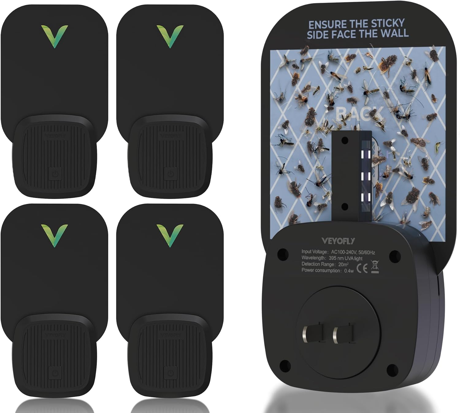 Amazon.com : VEYOFLY Fly Trap Indoor, Fruit Fly Traps for Indoors, (4 ...