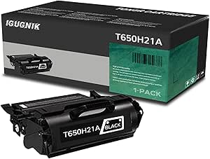 Amazon.com: 1 Pack T650H21A Black Toner Cartridge Replacement for ...