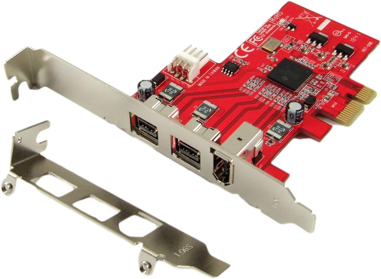 Amazon.com: Syba Low Profile PCI-Express Firewire Card with Two 1394b ...