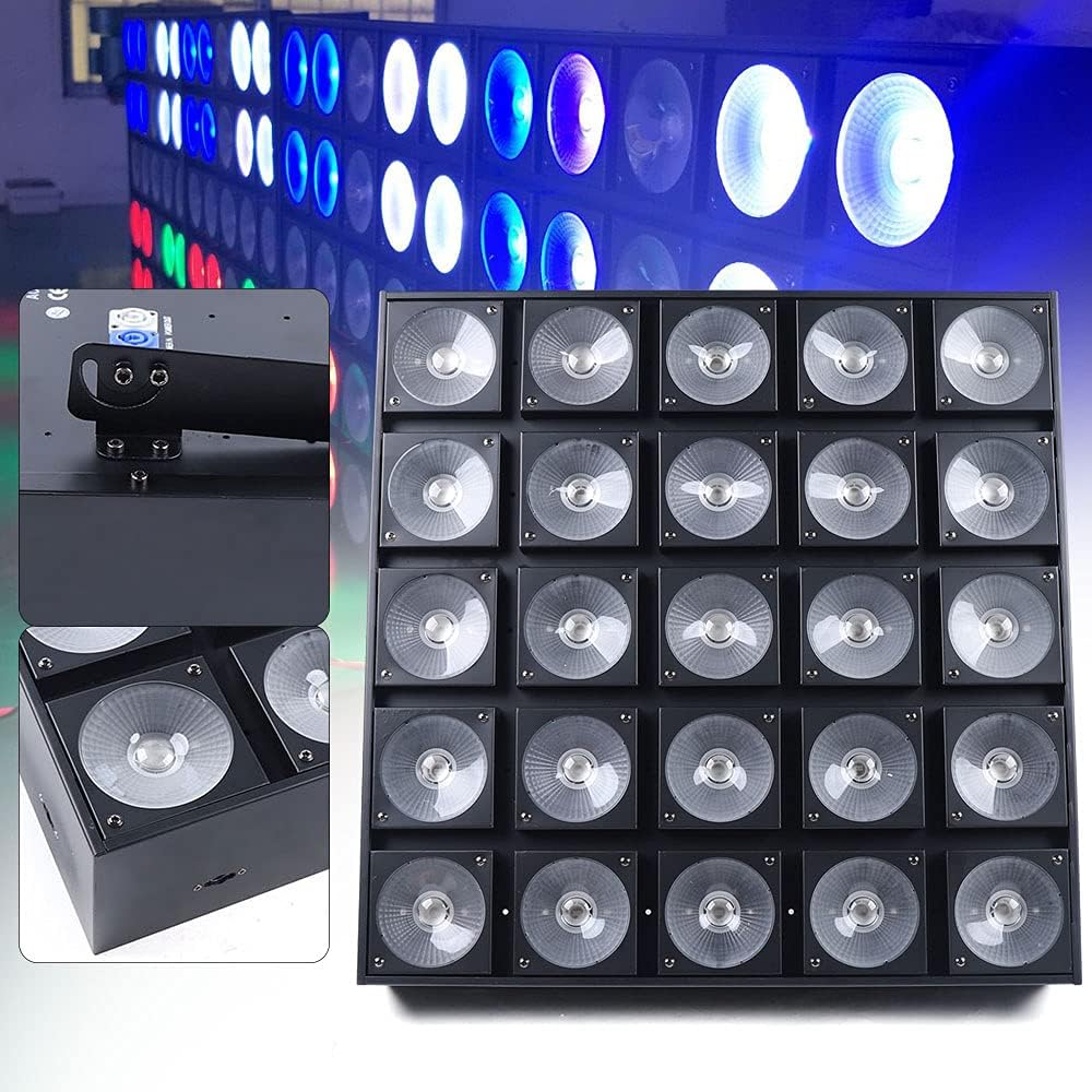 Luces LED de escenario, 25 cabezales 3 en 1 luz LED RGB iluminación de ...