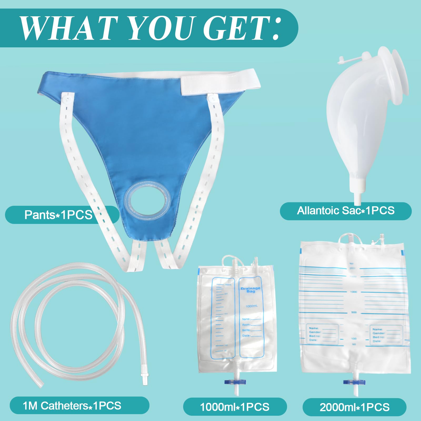 Snapklik.com : Urine Collection Bag Condom Catheters For Men Reusable ...