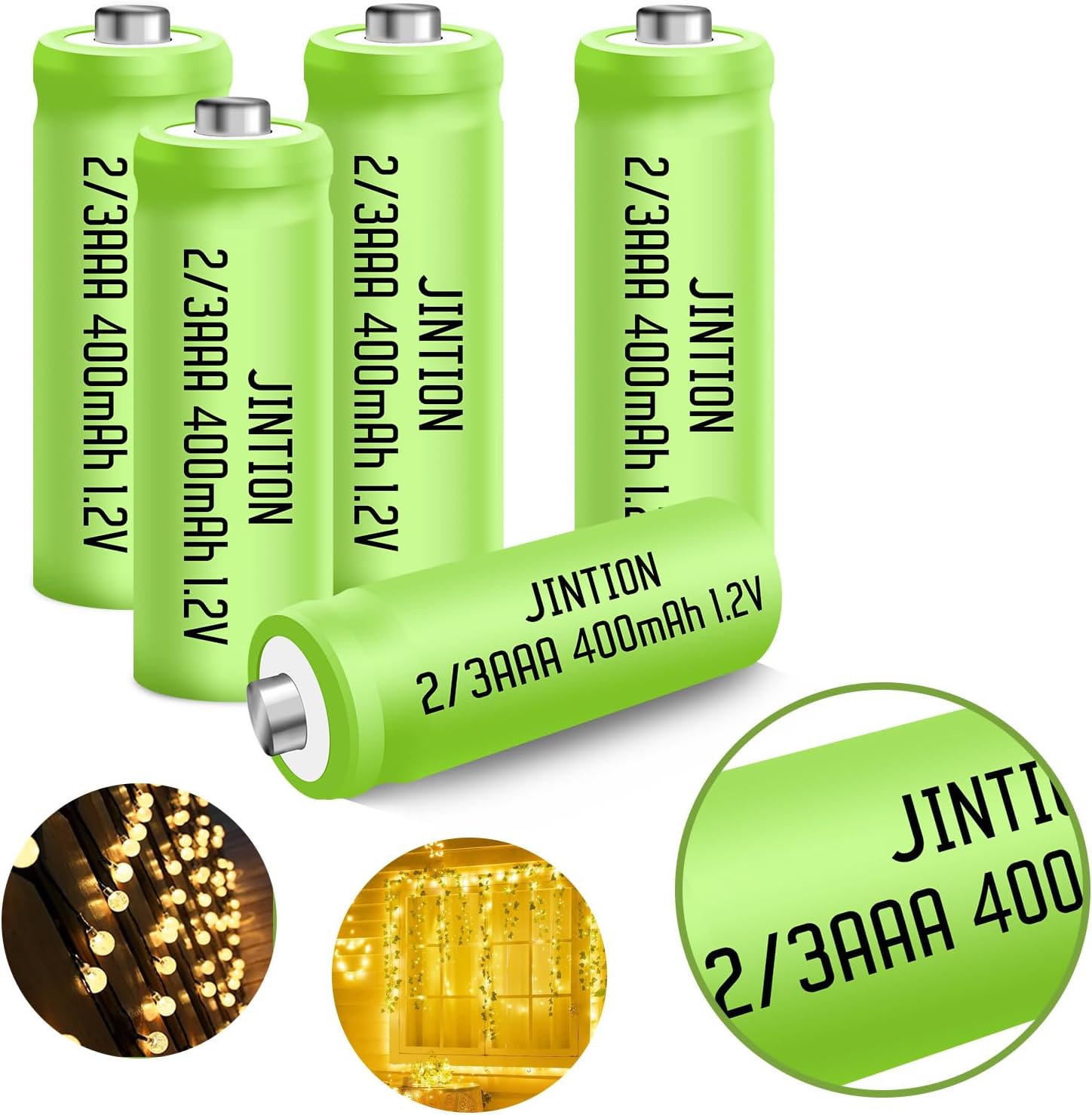 Amazon.com: 12 Packs 1.2V AAA 400mAh Ni-MH Rechargable Batteries for ...