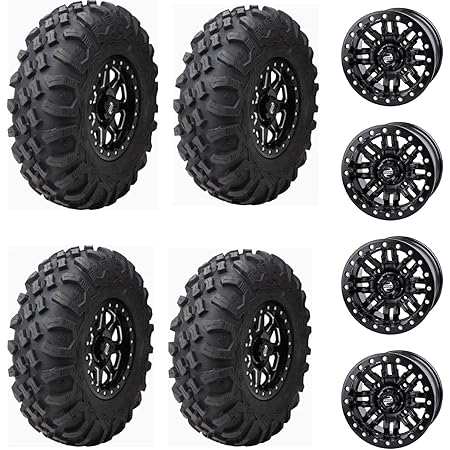 Amazon.com: Four 28x10-14 Tusk MEGABITE Heavy Duty 8-Ply Radial UTV ...