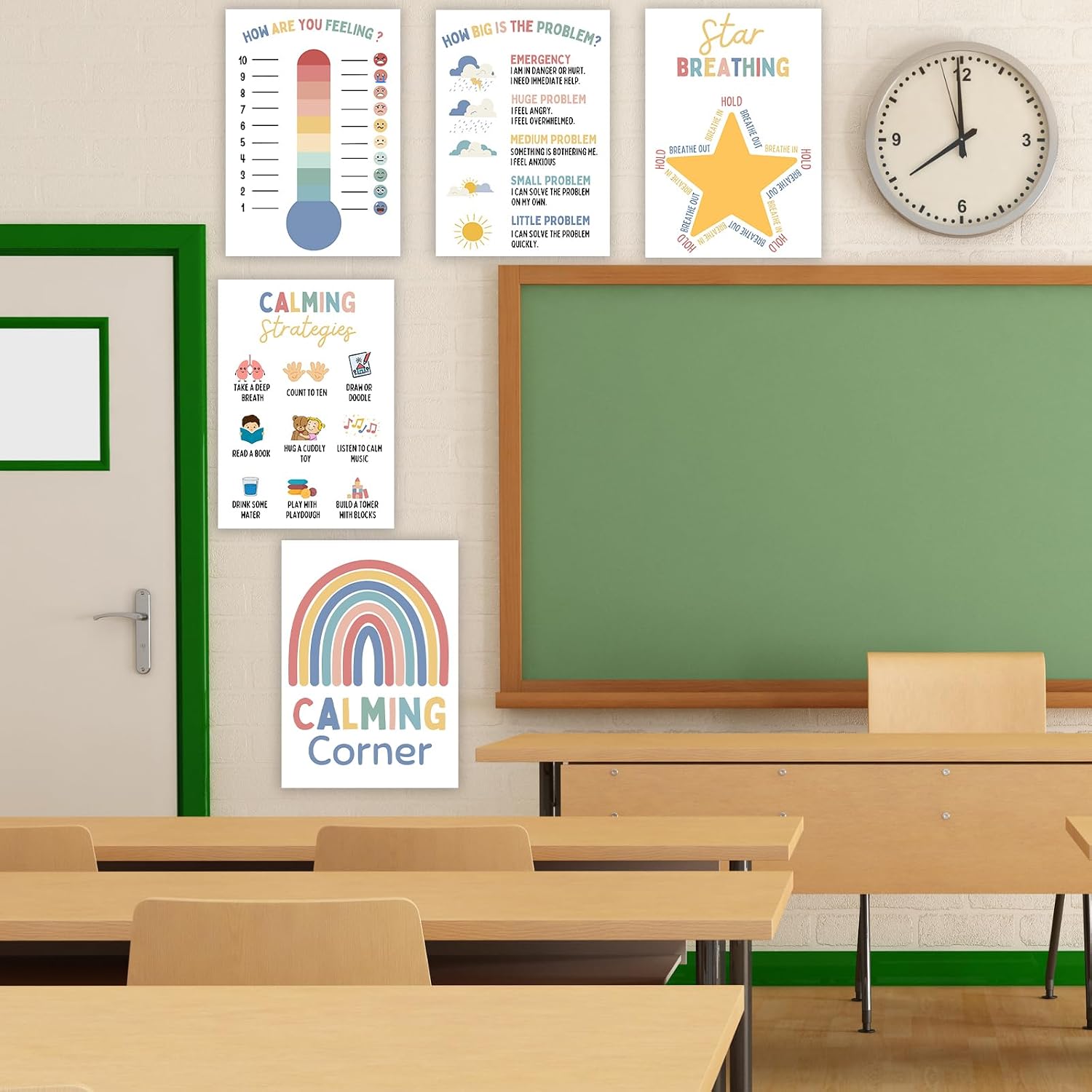 Calming Corner Classroom Affiches - Feelings Wheel Maroc | Ubuy