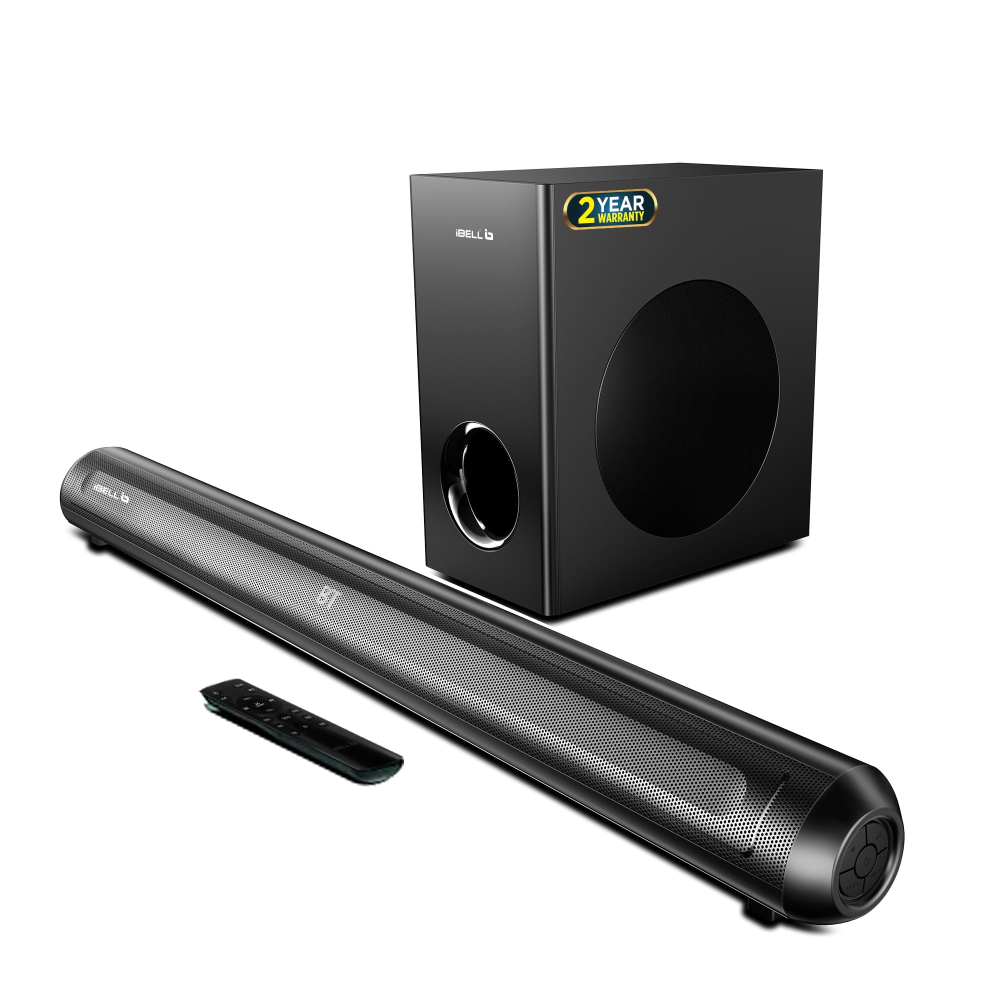 IBELL SONIC120 Bluetooth Sound Bar with Woofer, 120 Watts Speaker ...