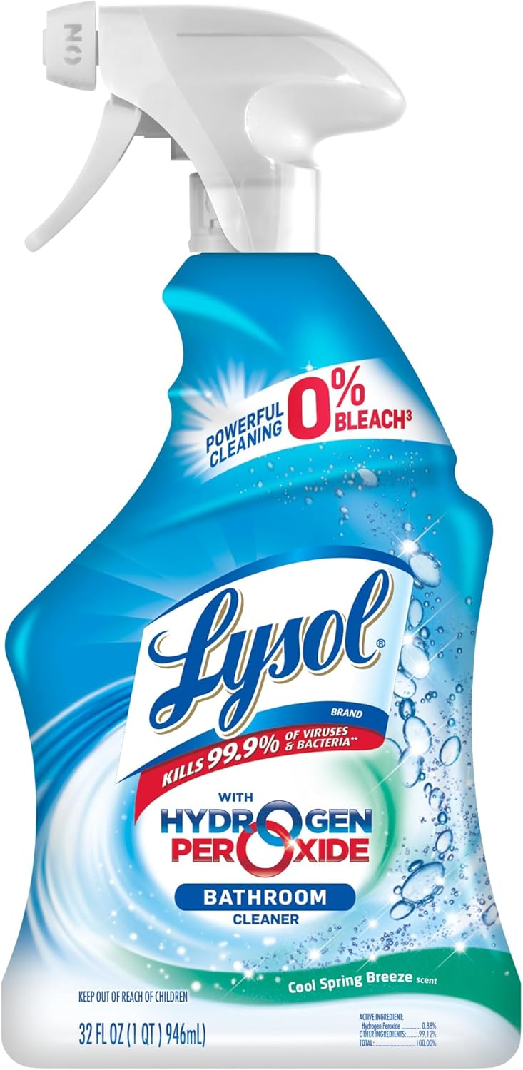 Amazon.com: Lysol Bathroom Cleaner Spray, For Cleaning and Disinfecting ...