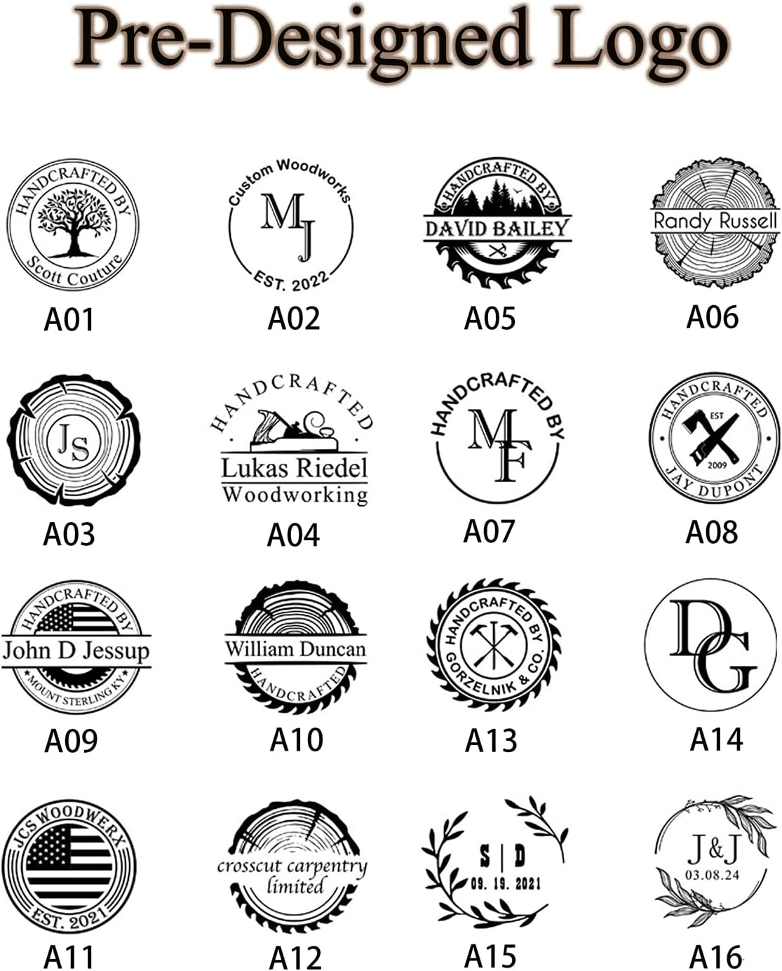 FanFolou Hierro eléctrico de marca para madera, sellos metálicos ...