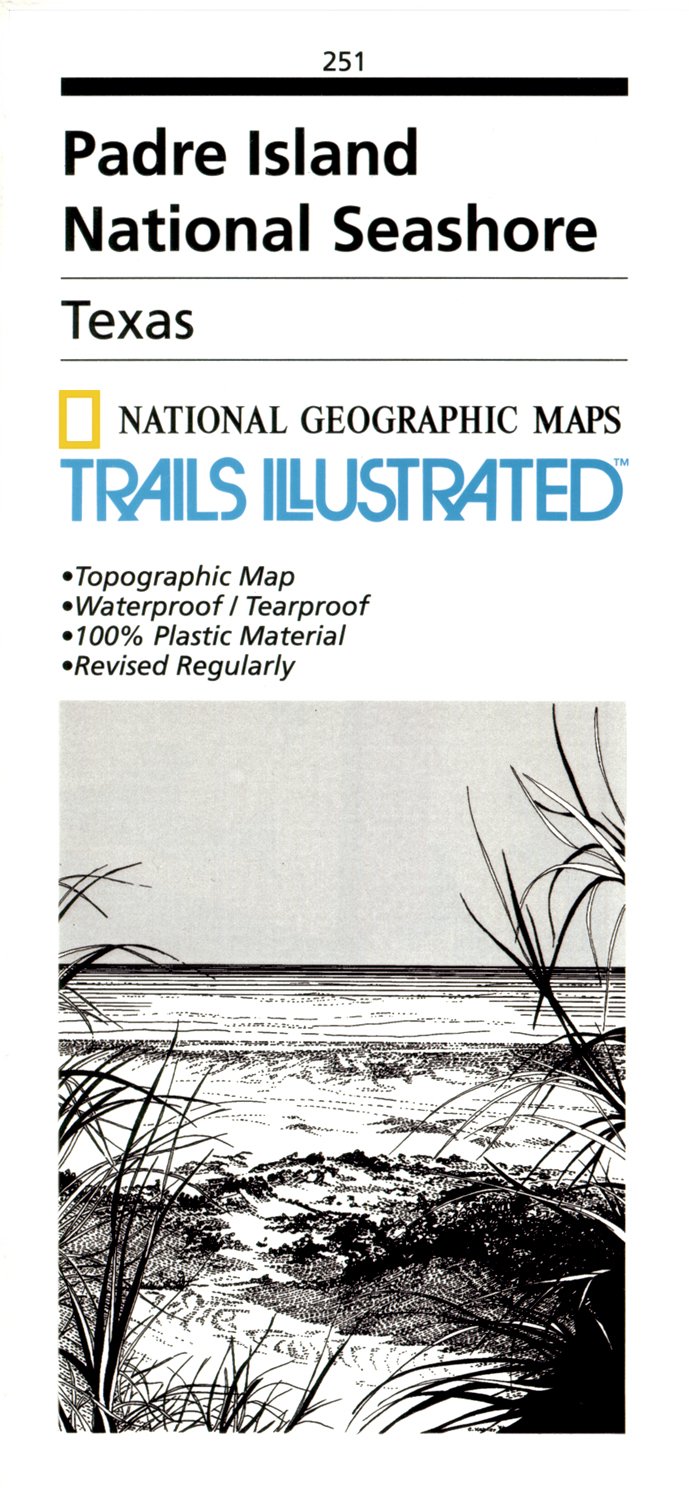 Padre Island National Seashore, Texas : National Geographic Maps ...