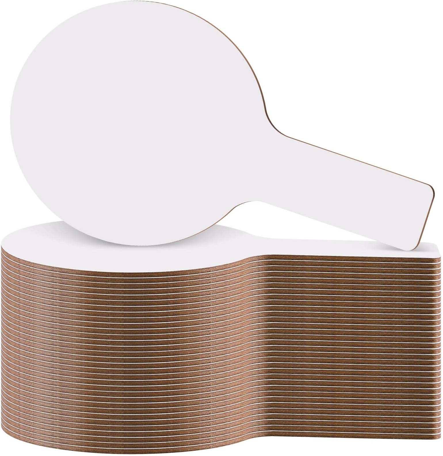 Amazon.com : 36 Pcs Dry Erase Paddles Double Sided Handheld White ...