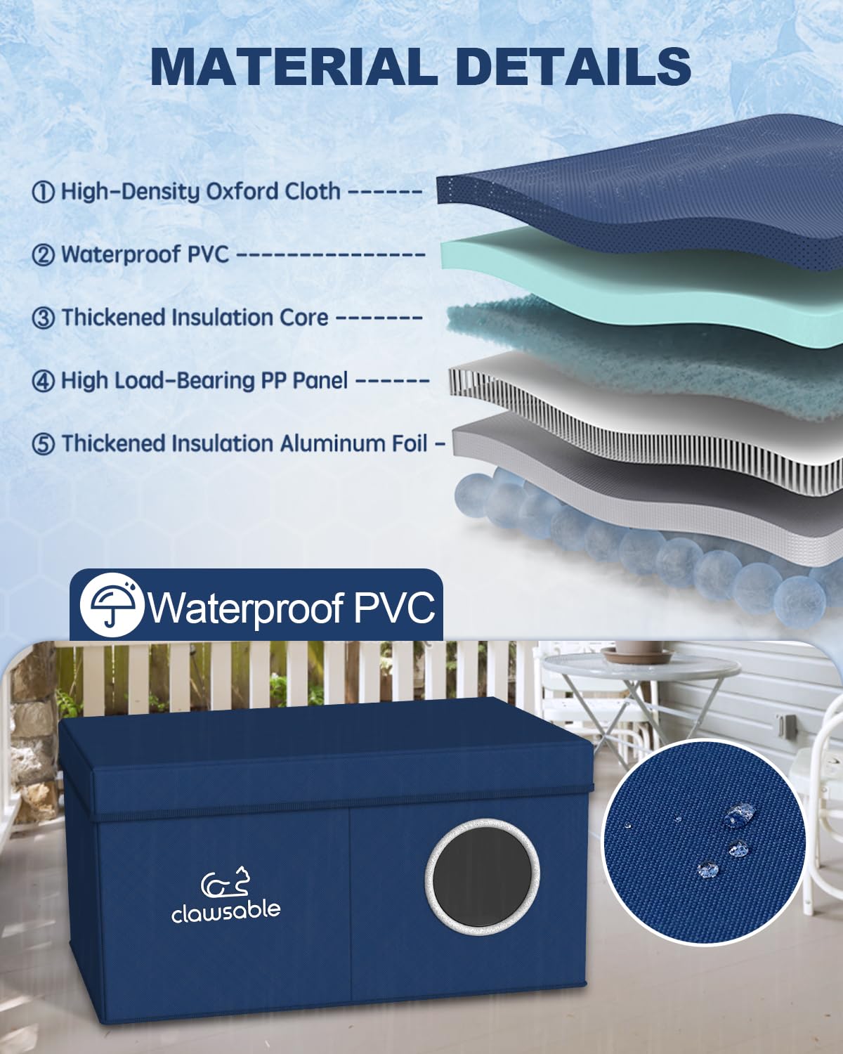 Snapklik.com : Clawsable Cooling Outdoor Cat House - Weatherproof ...